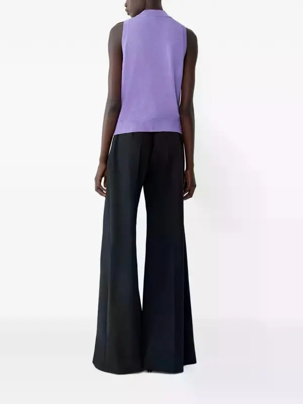 Carolina Herrera Sleeveless Mock-neck Tank Top