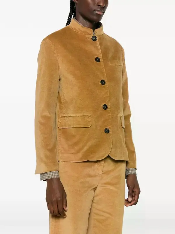 19.61 MILANO Velvet Band-collar Jacket