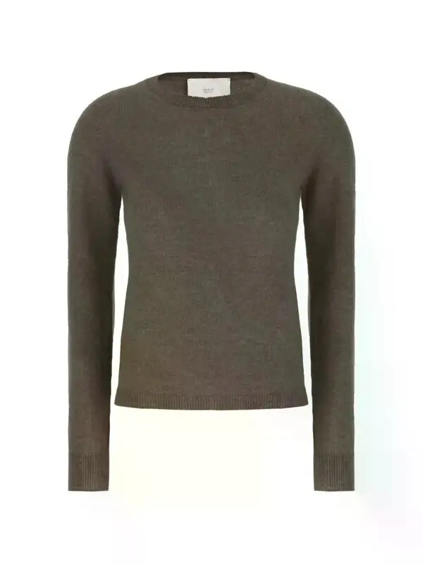 VANISE Crew-neck Long-sleeve Sweater - Brown