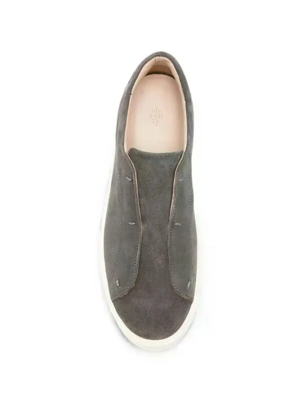 Eleventy Suede Slip-on Sneakers