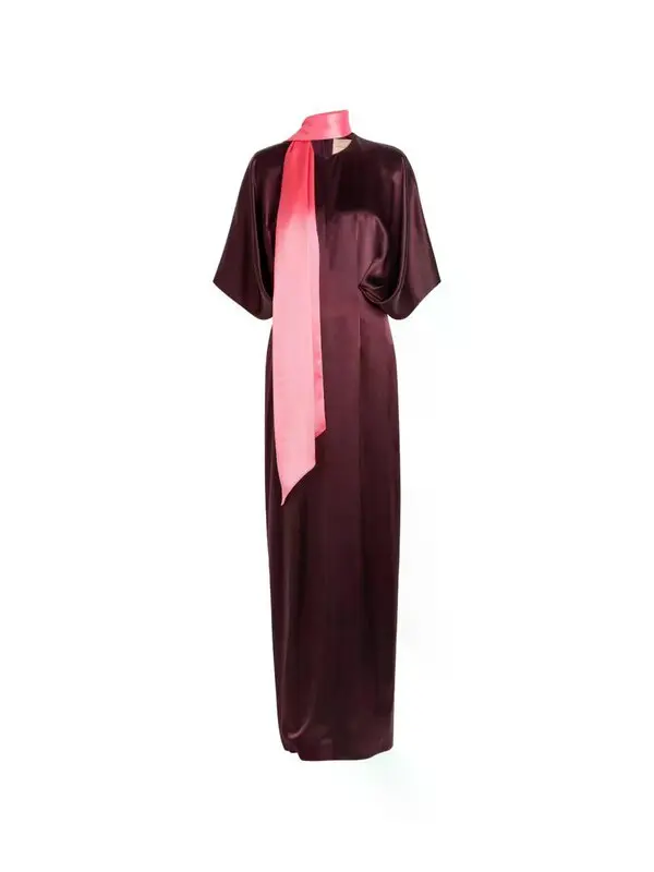 ROKSANDA Maxi Dress With Scarf Detail - Red