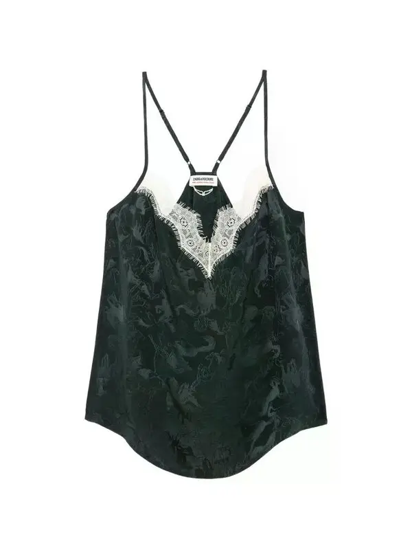Zadig&Voltaire Cespa Jac Horses Camisole - Green