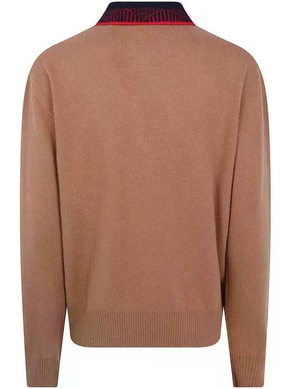 N°21 Wool Polo-collar Sweater - Brown