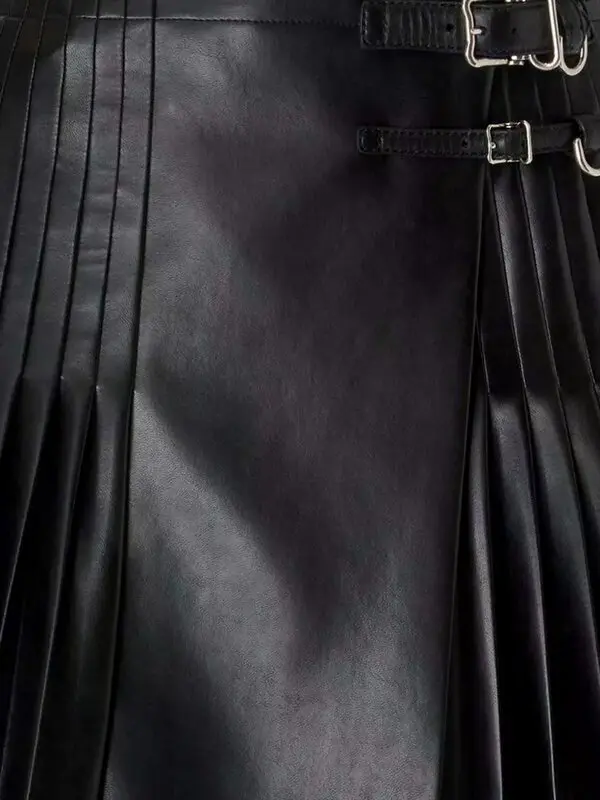 Ermanno Scervino Pleated Buckle Mini Skirt