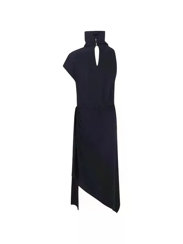 N°21 Draped Asymmetric Midi Dress
