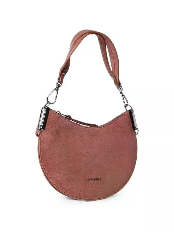 COCCINELLE Suede Crescent Shoulder Bag