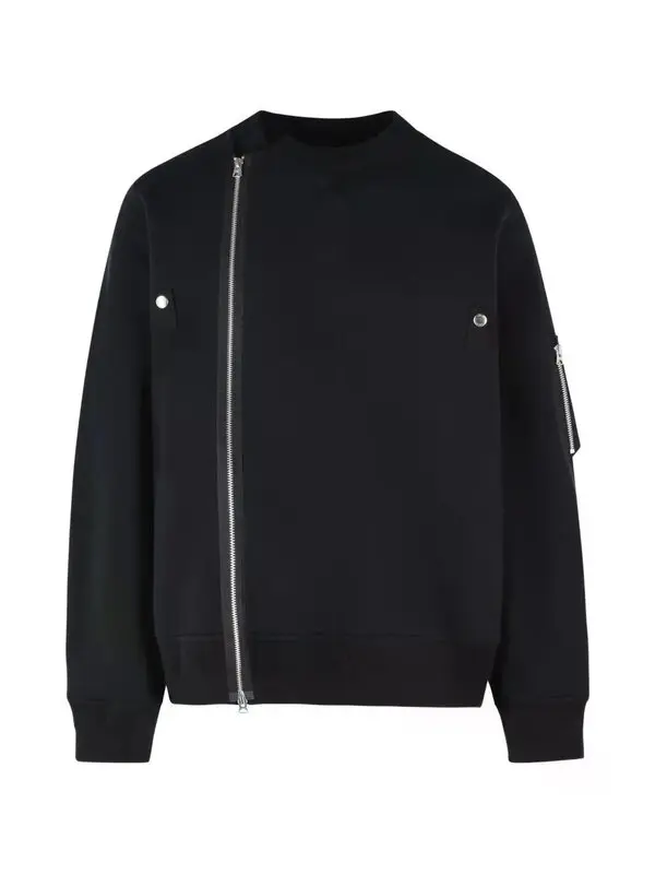 Sacai Asymmetric-zip Jacket - Black