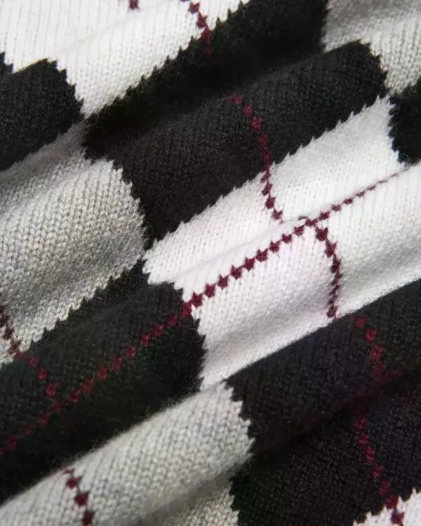 LISA YANG Argyle-knit Cashmere Sweater