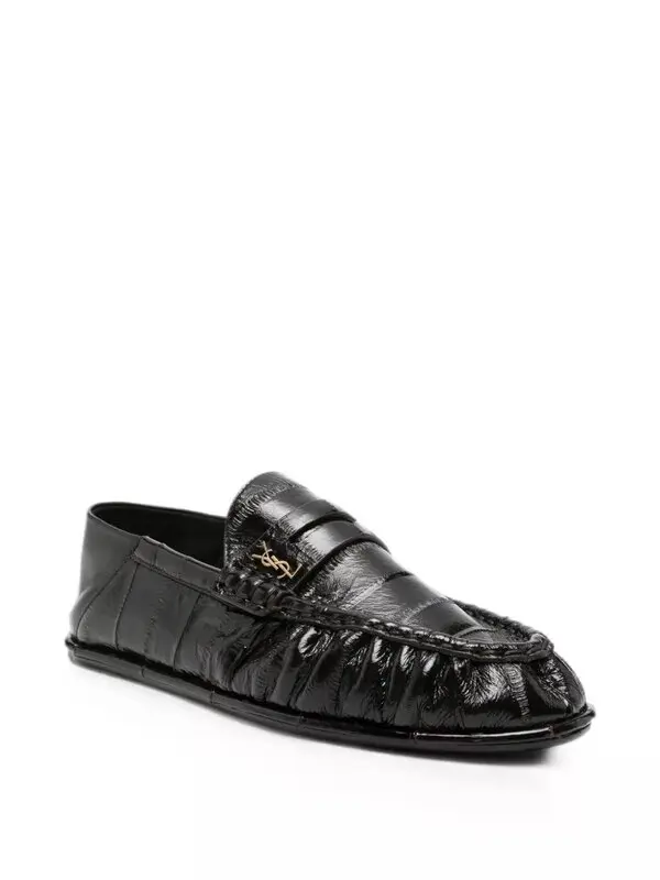 Saint Laurent Crocodile-effect Loafers