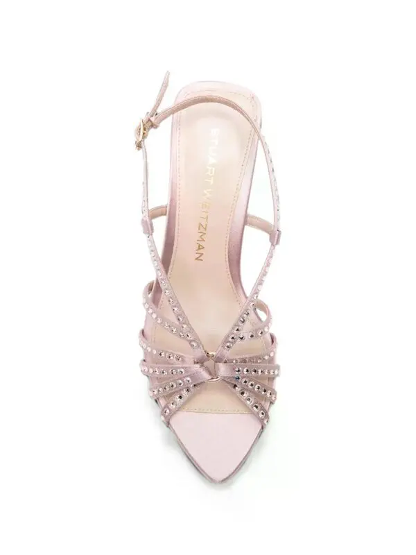 STUART WEITZMAN Crystal-embellished Strappy Sandals