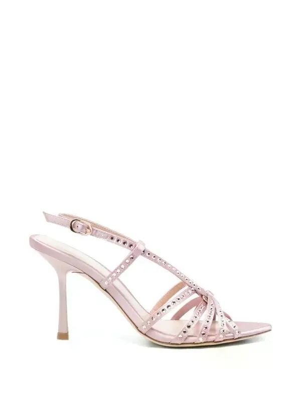 STUART WEITZMAN Embellished Stiletto Sandals - Pink