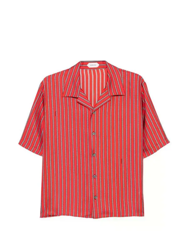 Versace Meandros-print Silk Shirt