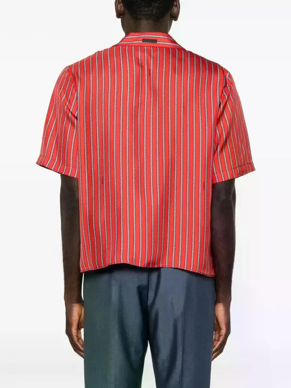 Versace Meandros-print Silk Shirt