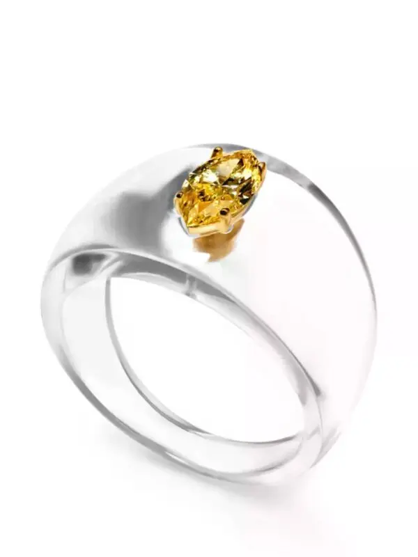 SOLO FOR DIAMONDS Marquise-cut Diamond Ring