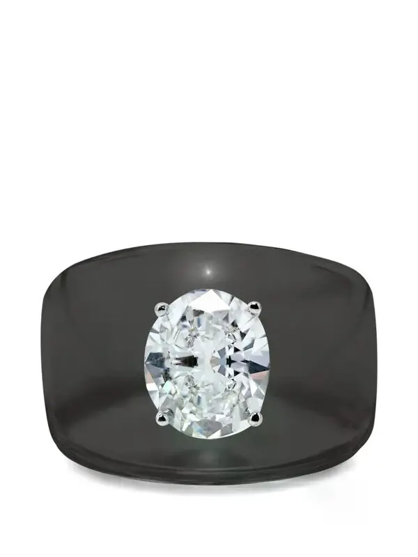 SOLO FOR DIAMONDS Diamond-embellishment Ring