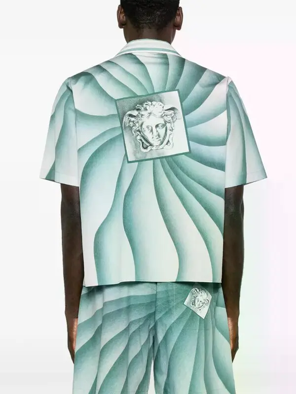 Versace Medusa Vortex-print Shirt