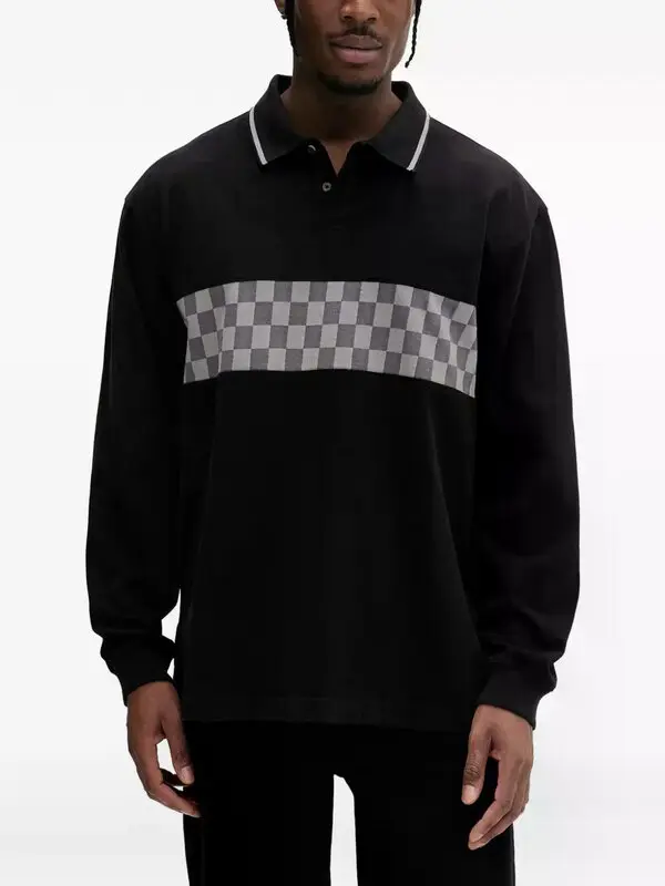 VANS Medford Checkerboard Long-sleeve Polo