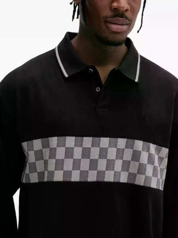 VANS Medford Checkerboard Long-sleeve Polo