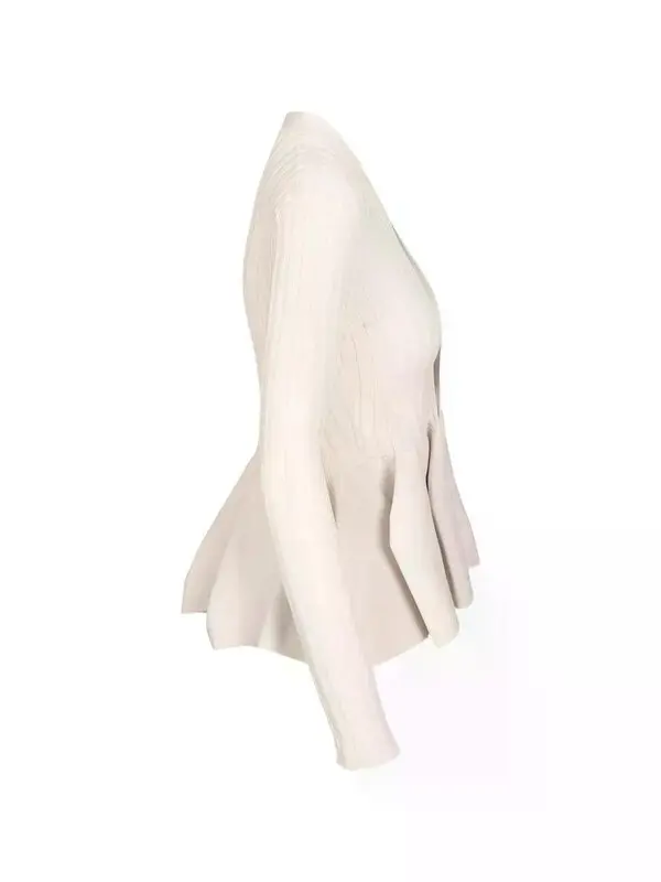 CFCL Pottery Peplum Cardigan - Neutrals