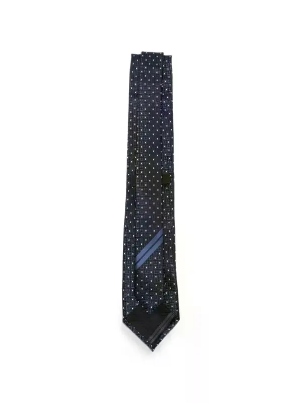 Zegna Geometric-pattern Silk Tie
