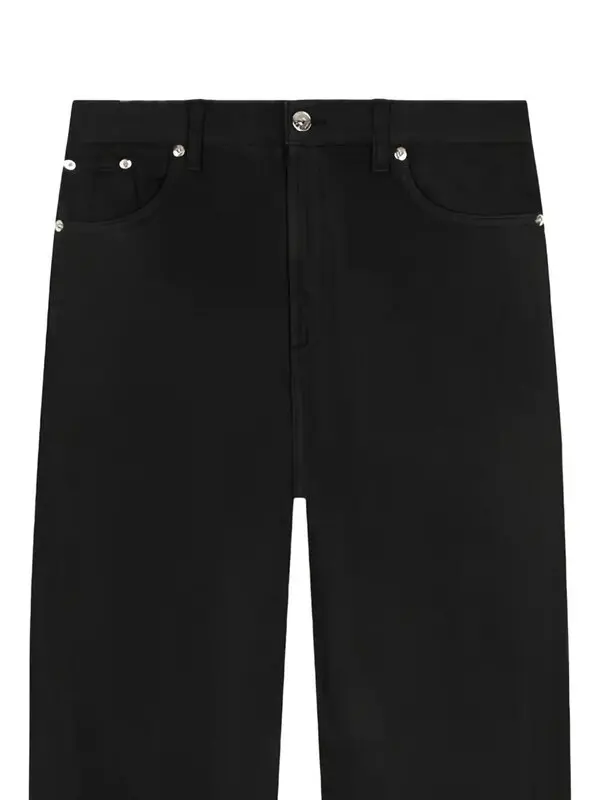DONDUP Belt-loop Buttoned Jeans - Black