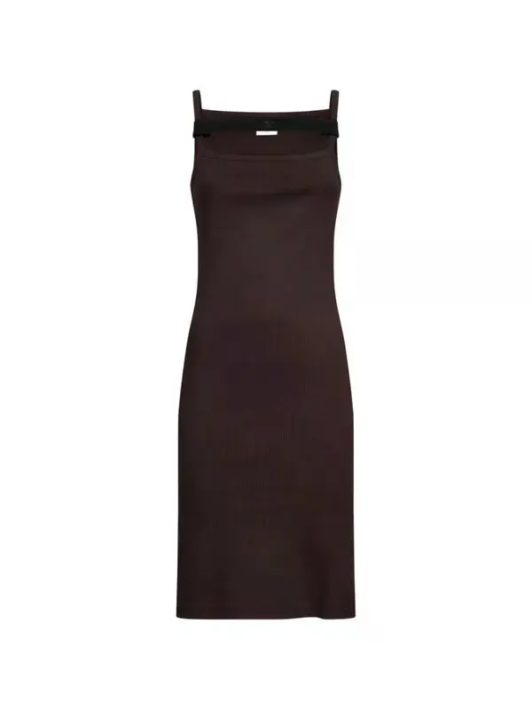 COURREGES 90's Rib Strap Dress - Red