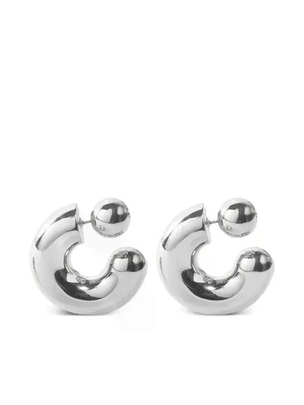 Jenny Bird Large Tome Hoop Earrings - Silver