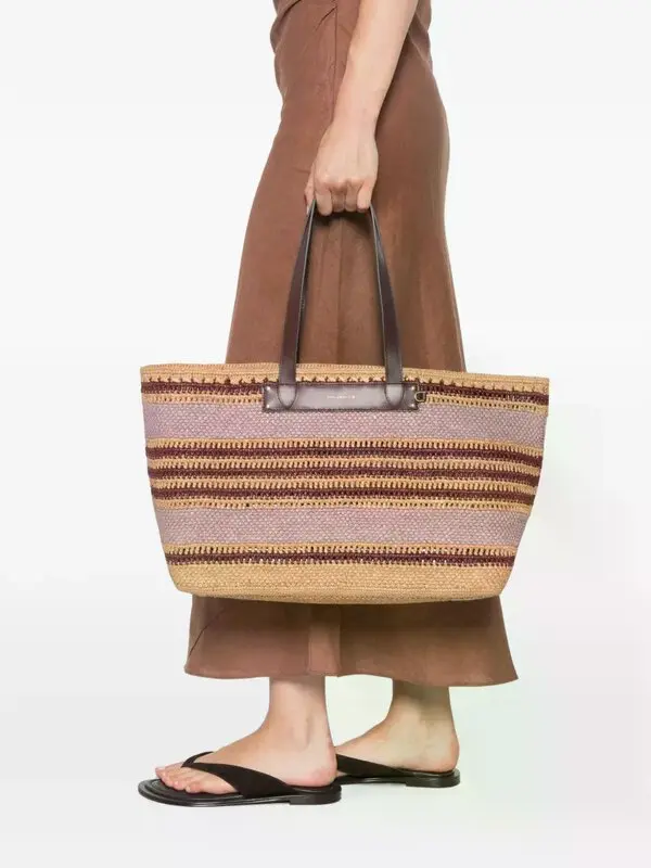 ANYA HINDMARCH Woven Raffia Shoulder Bag - Neutrals