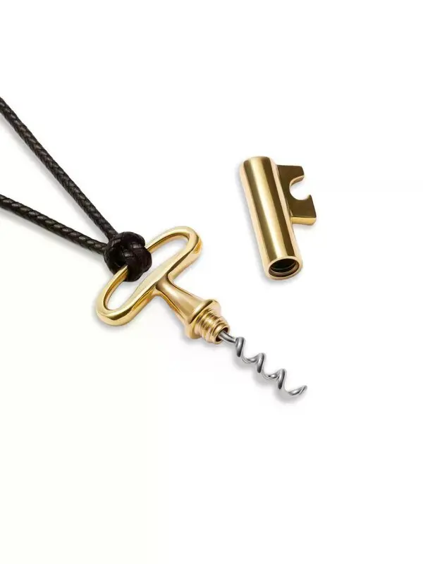 LEMAIRE Auböck Corkscrew Charm In Stainless Steel