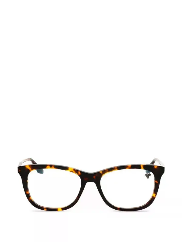 Victoria Beckham Tortoiseshell-effect Square-frame Eyeglasses - Brown
