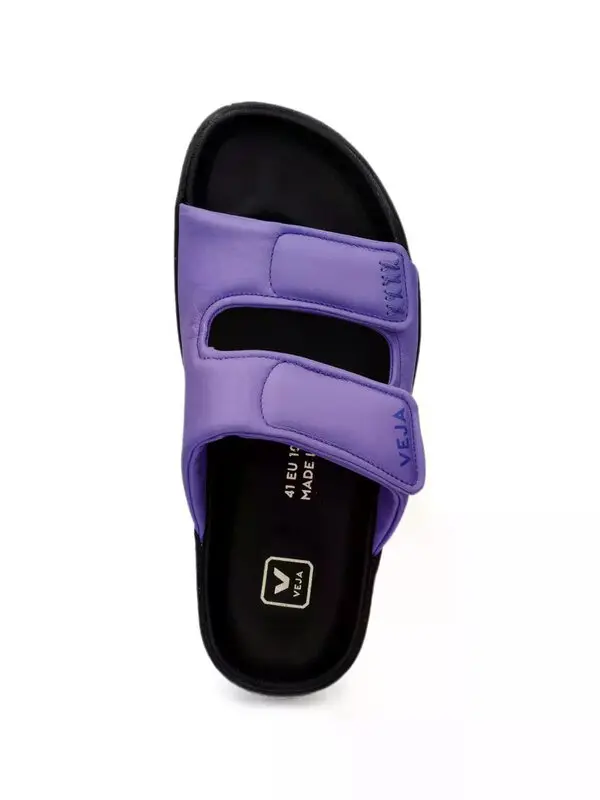 VEJA Etna Bold Leather Slides - Purple