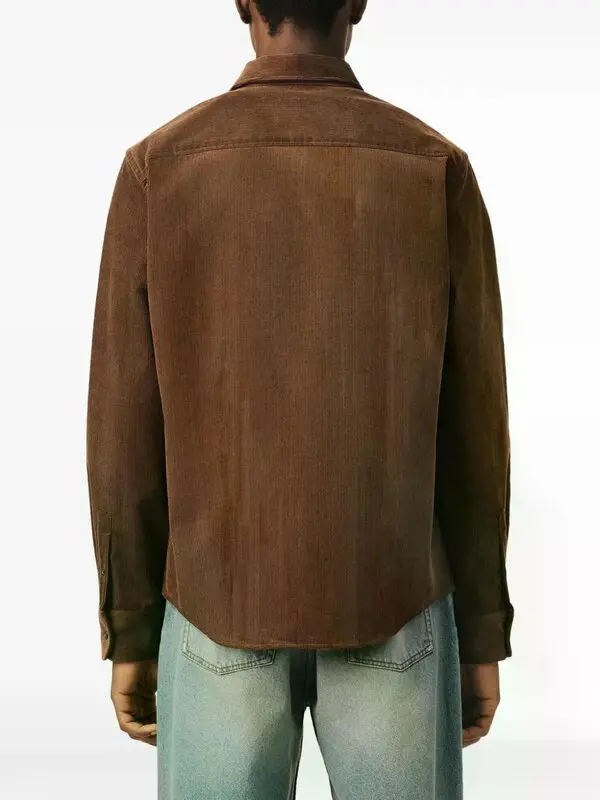 AMI Paris Corduroy Shirt With De Coeur