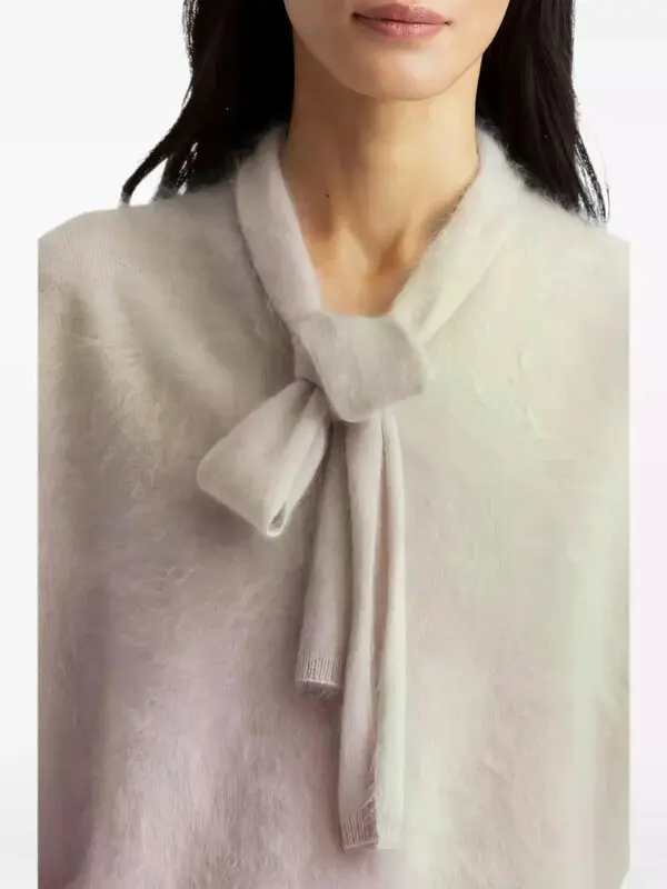 Iris Von Arnim Iris Van Arnim Brushed Knit Sweater With Bow Detail