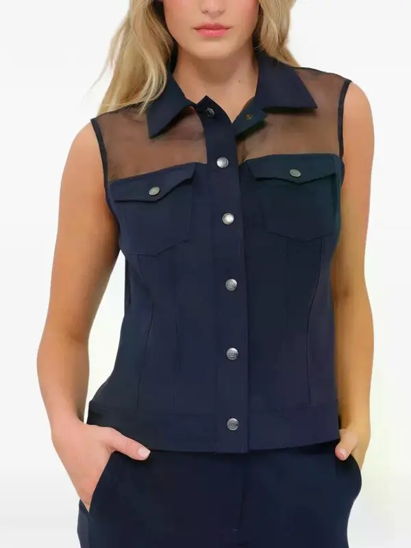 Anatomie Lenox Organza-panelled Vest