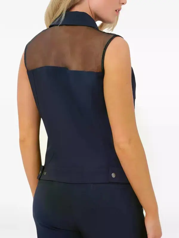 Anatomie Lenox Organza-panelled Vest