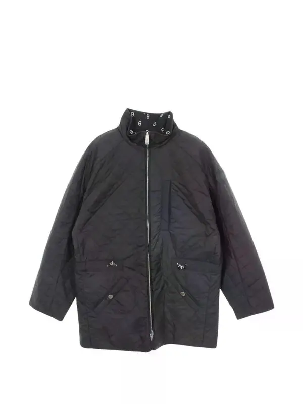 Hermès Reversible Quilted Zip-up Coat