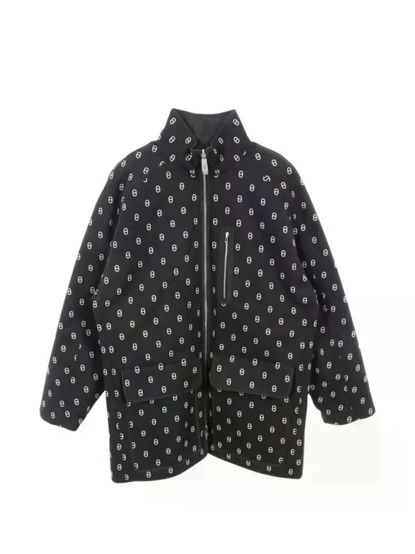 Hermès Reversible Quilted Zip-up Coat