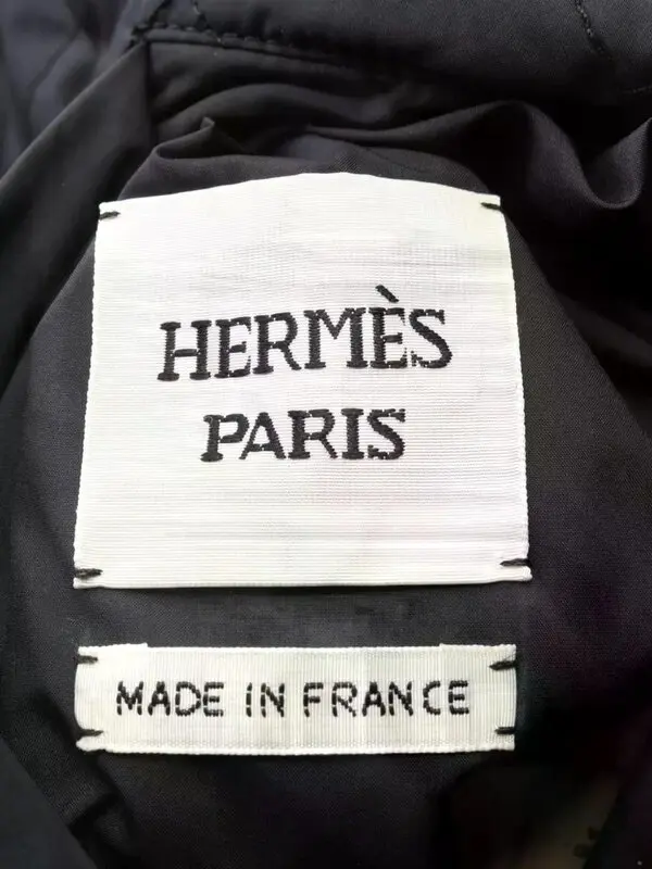 Hermès Reversible Quilted Zip-up Coat