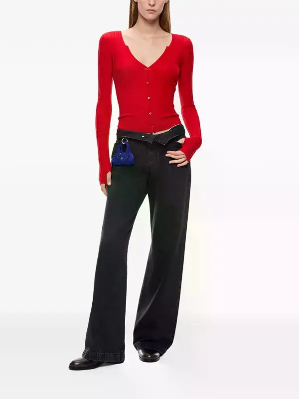 Pinko Ribbed Cardigan With Buttons