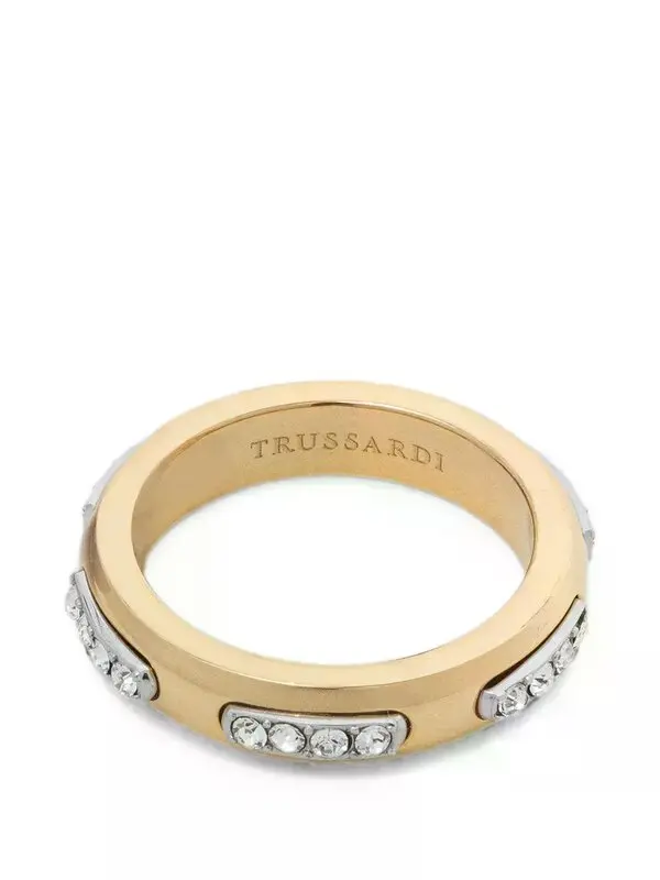 TRUSSARDI Crystal-embellished Band Ring