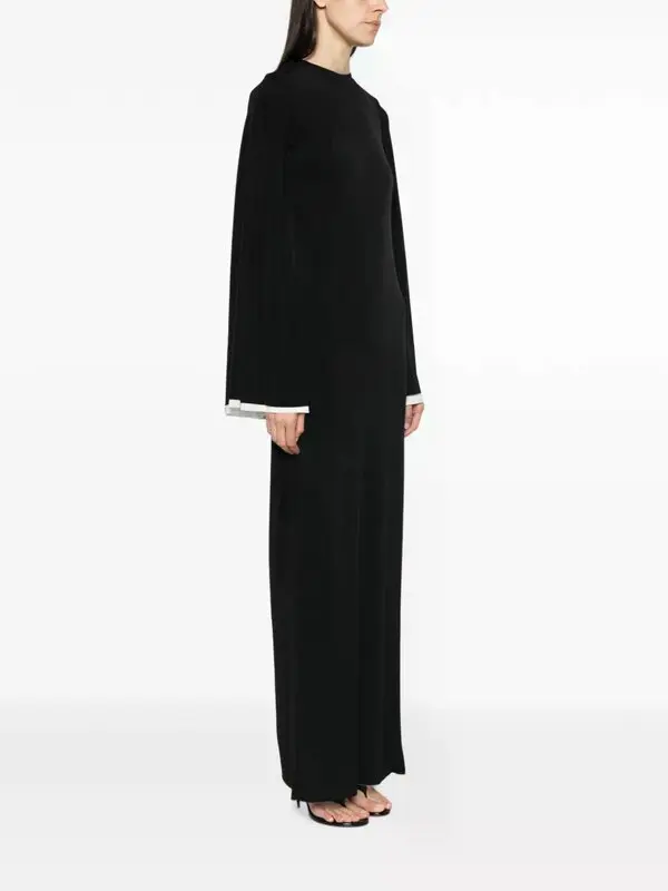 DARKPARK Jenna Split-cuff Long-sleeve Maxi Dress