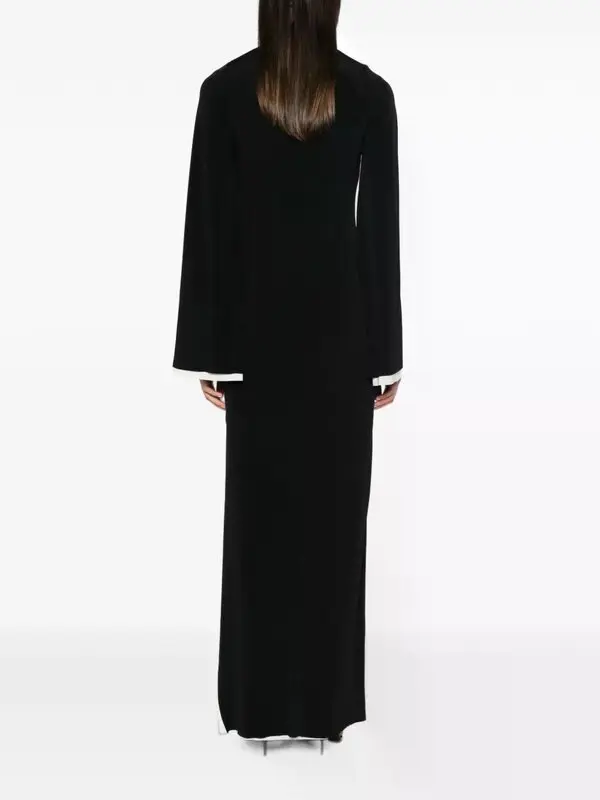 DARKPARK Jenna Split-cuff Long-sleeve Maxi Dress
