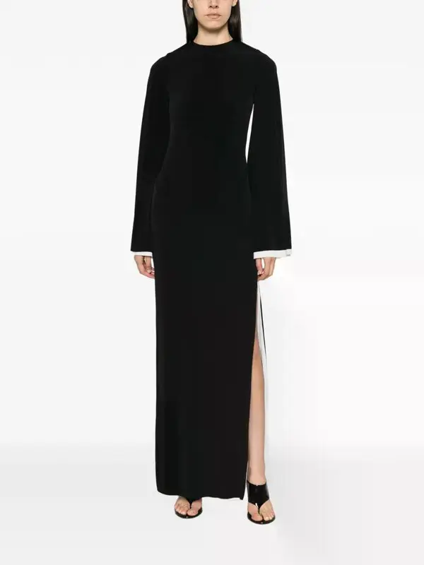 DARKPARK Jenna Split-cuff Long-sleeve Maxi Dress
