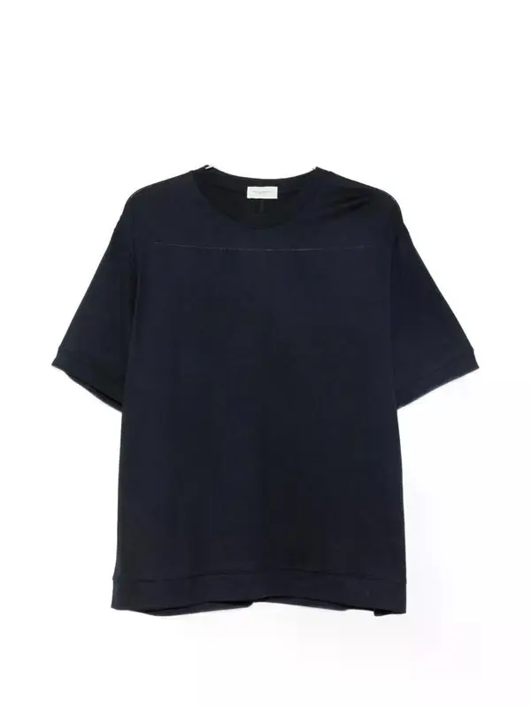 PAOLO PECORA Ribbed-trim Short-sleeve T-shirt
