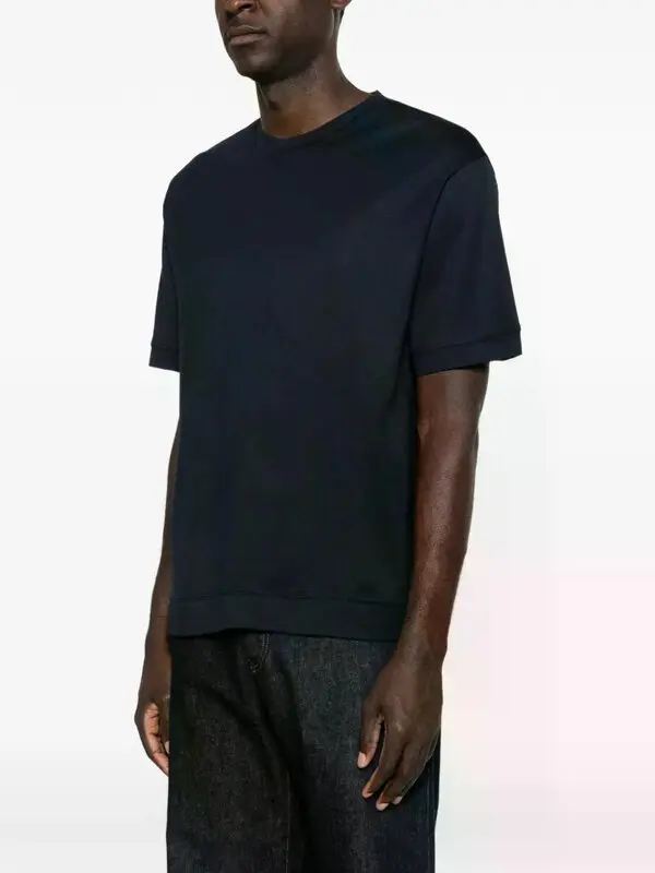 PAOLO PECORA Ribbed-trim Short-sleeve T-shirt