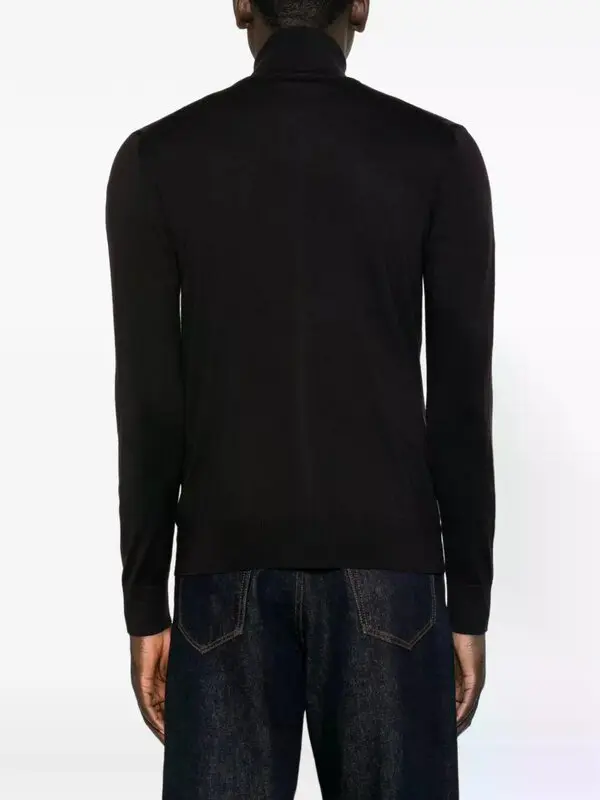 PAOLO PECORA Zip-up High-neck Cardigan