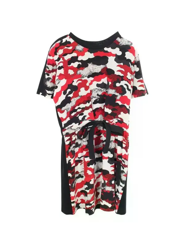 LOUIS VUITTON 2010s Patterned Short-sleeve Midi Dress