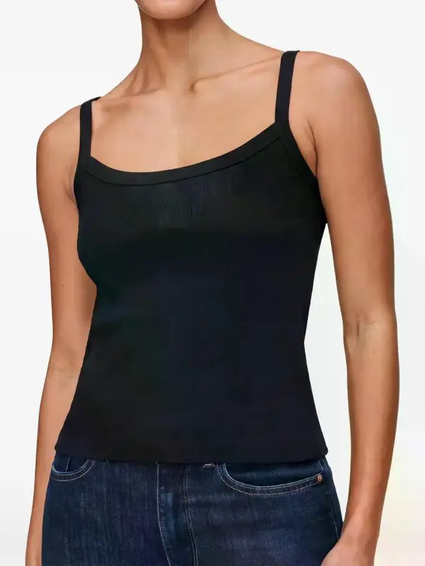 DL1961 Ribbed Knit Tank Top - Black