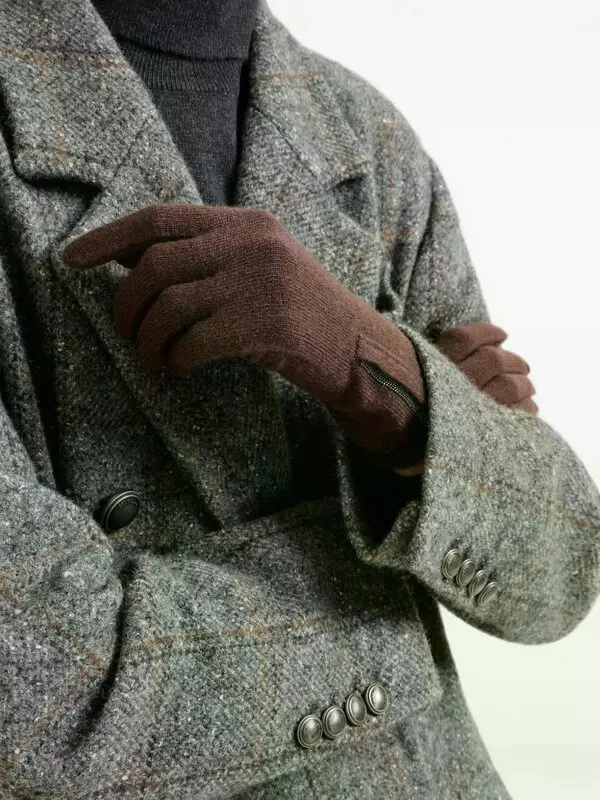 Brunello Cucinelli Cashmere Knit Gloves With Monili