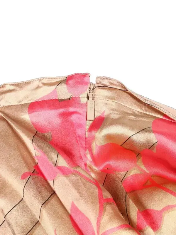 Fendi 2010s Floral-pattern Asymmetric Skirt